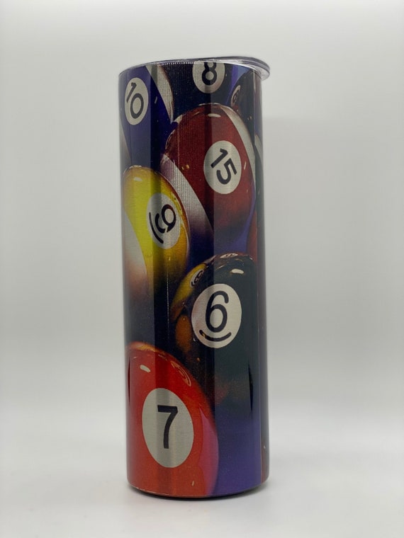 Personalized Billiards/pool/ Pool Balls 20oz Tumbler With - Etsy