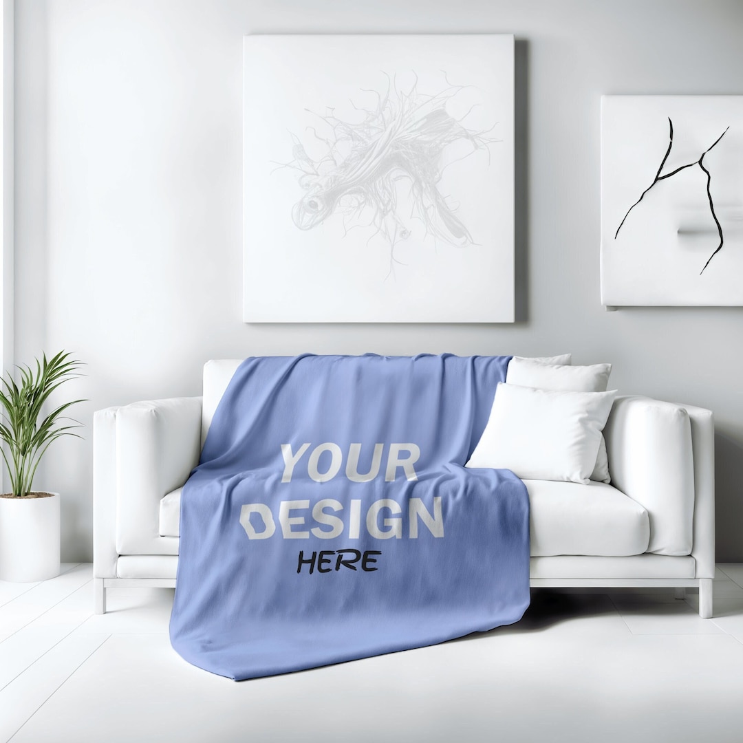 Blanket Mockup Psd Velveteen Plush Blanket Mockup Smart Object ...