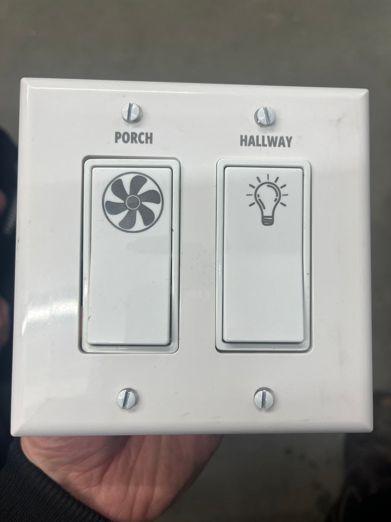 Light Plate Switch / Power Plug / Blank Engraved Plates / Engraved ...