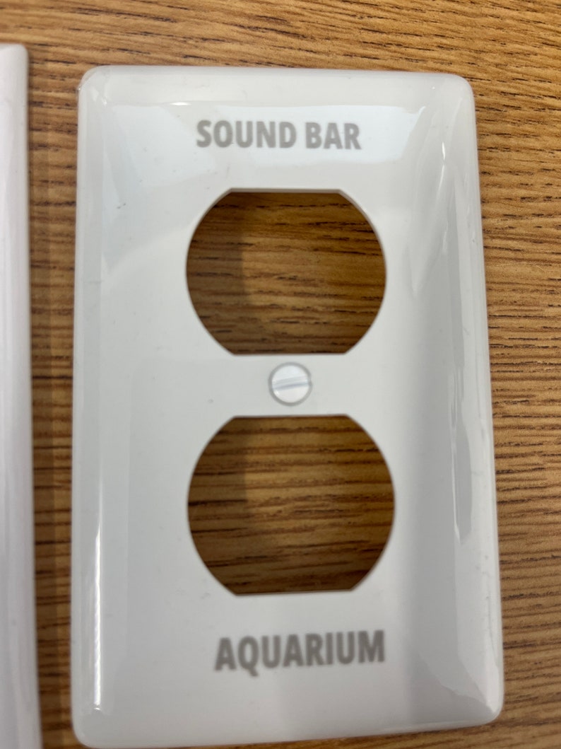 Light Plate Switch / Power Plug / Blank Engraved Plates / Engraved ...