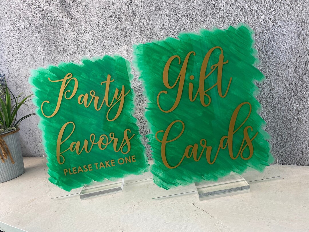 8x10'" Acrylic Signage - Etsy