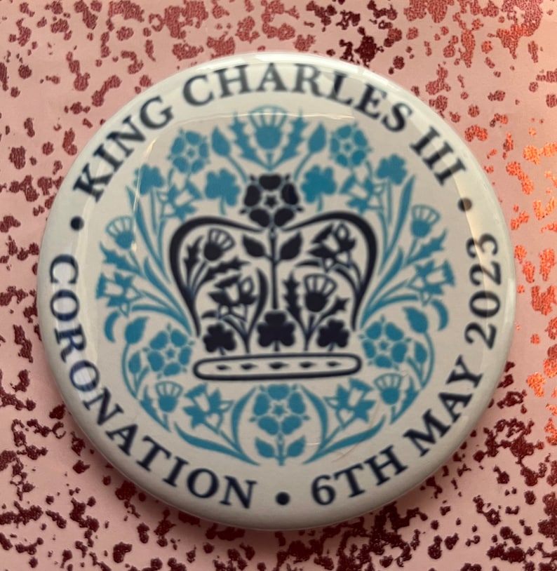King Charles III Coronation Badge - Etsy