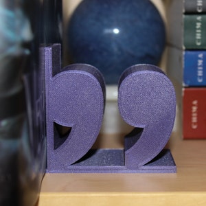 Quotation Mark Bookends | 3D Printed Bookends | Book Accessories | Book ...