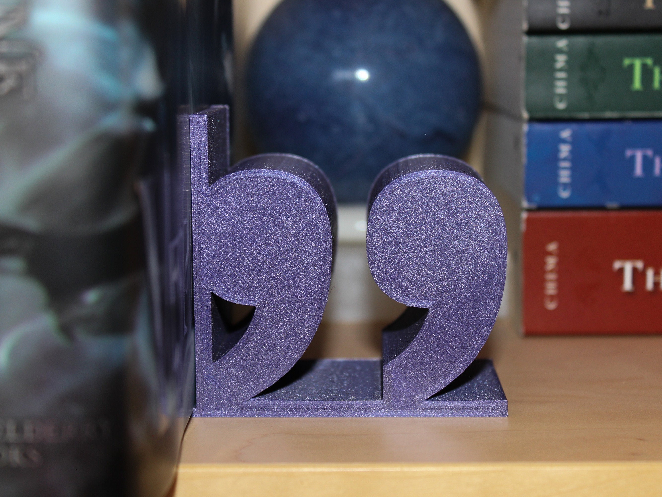 Quotation Mark Bookends | 3D Printed Bookends | Book Accessories | Book ...