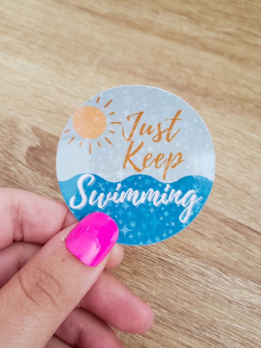 Just Keep Swimming Sticker | Inspirational Stickers | Encouragement ...