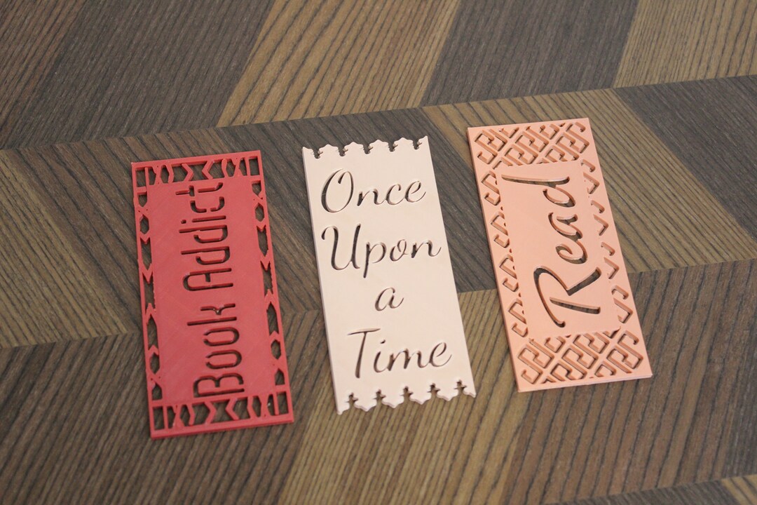 3D Printed Bookmark | Book Addict | Once Upon a Time | Read | Gift for ...