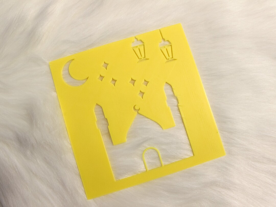 Masjid Stencil for Kids | Mosque Drawing Stencil | How to Draw a Masjid ...