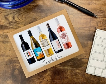 Wine Note Cards | Etsy