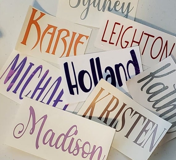 Custom Name Decal Sticker for Cups Decal for Laptop Custom - Etsy