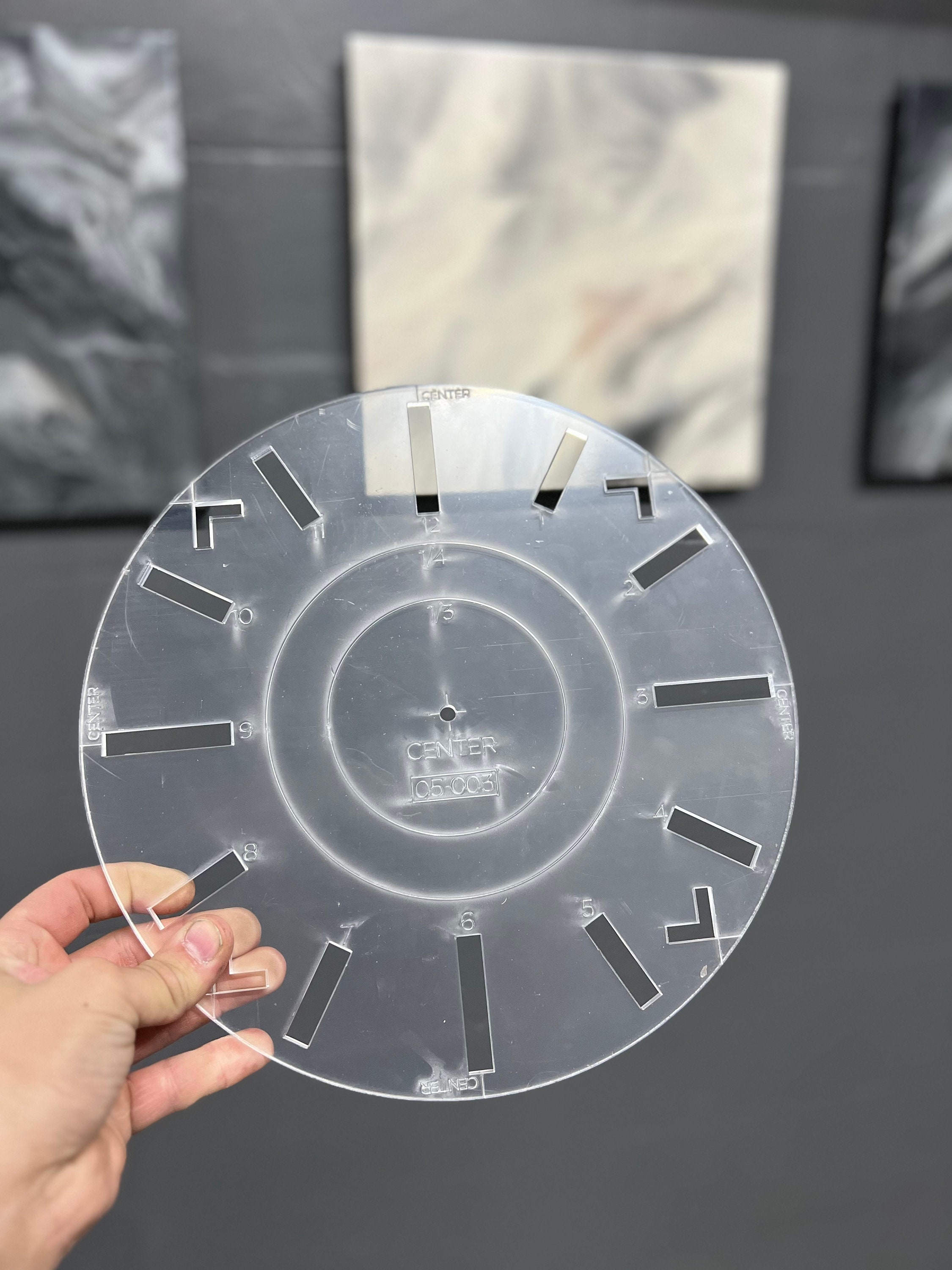 18 Round Clock Layout/ Router Template - Etsy