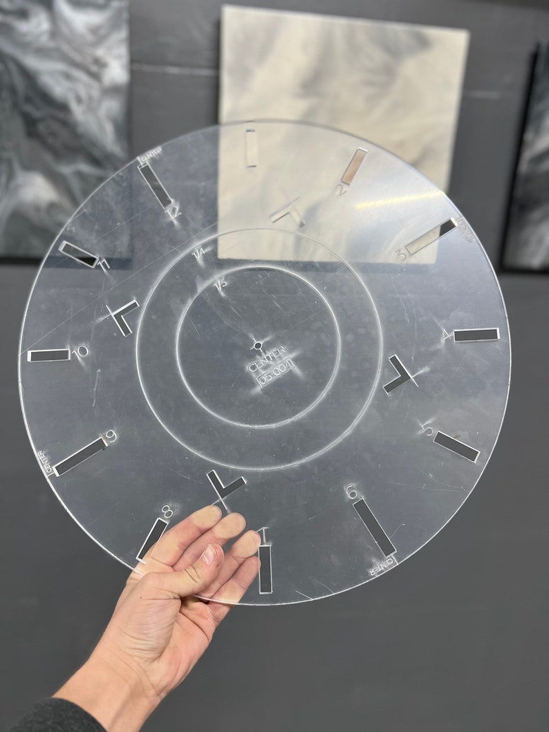 18 Round Clock Layout/ Router Template - Etsy