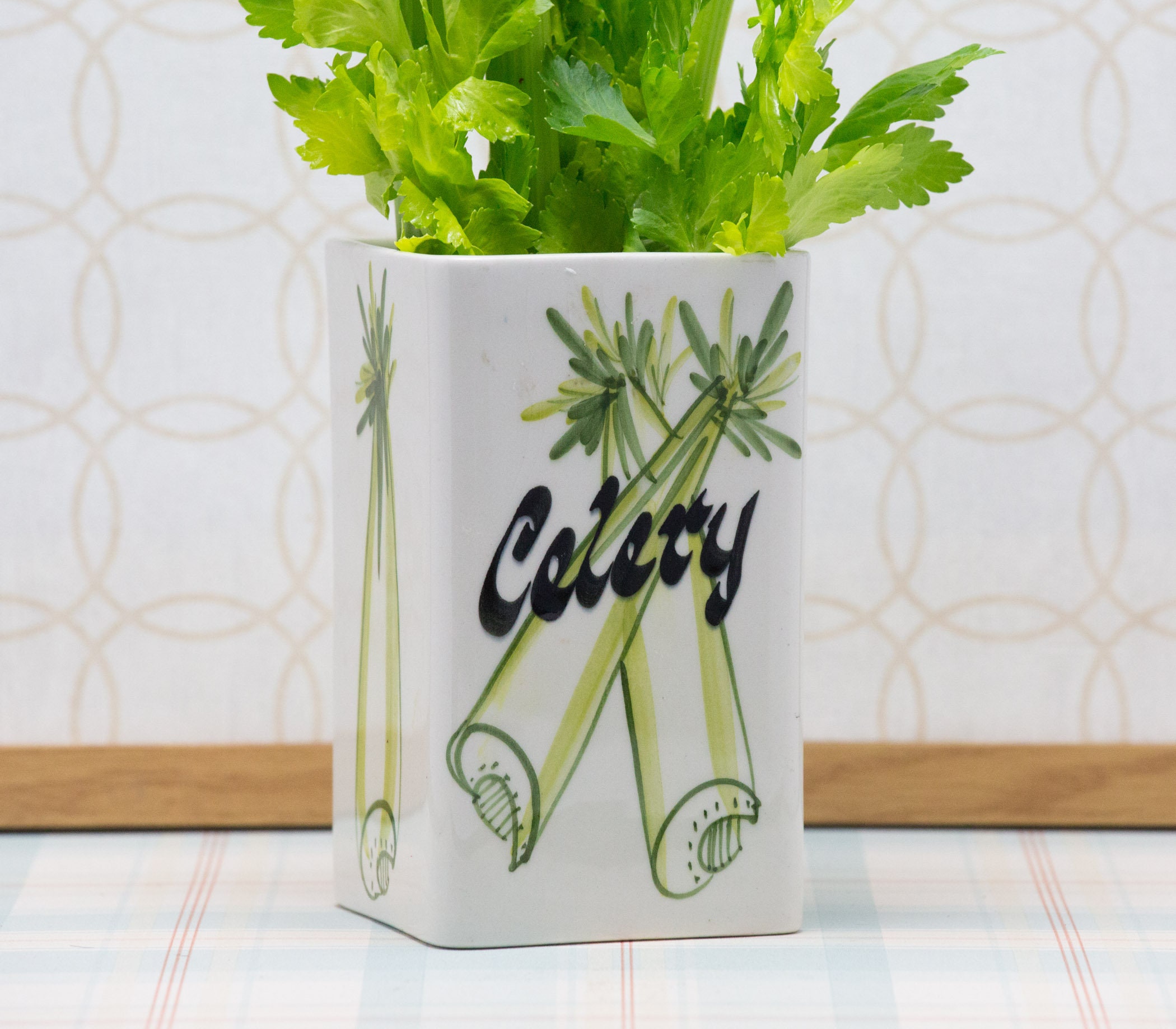 Vintage Toni Raymond Hand Painted Celery Pot Super Kitsch - Etsy