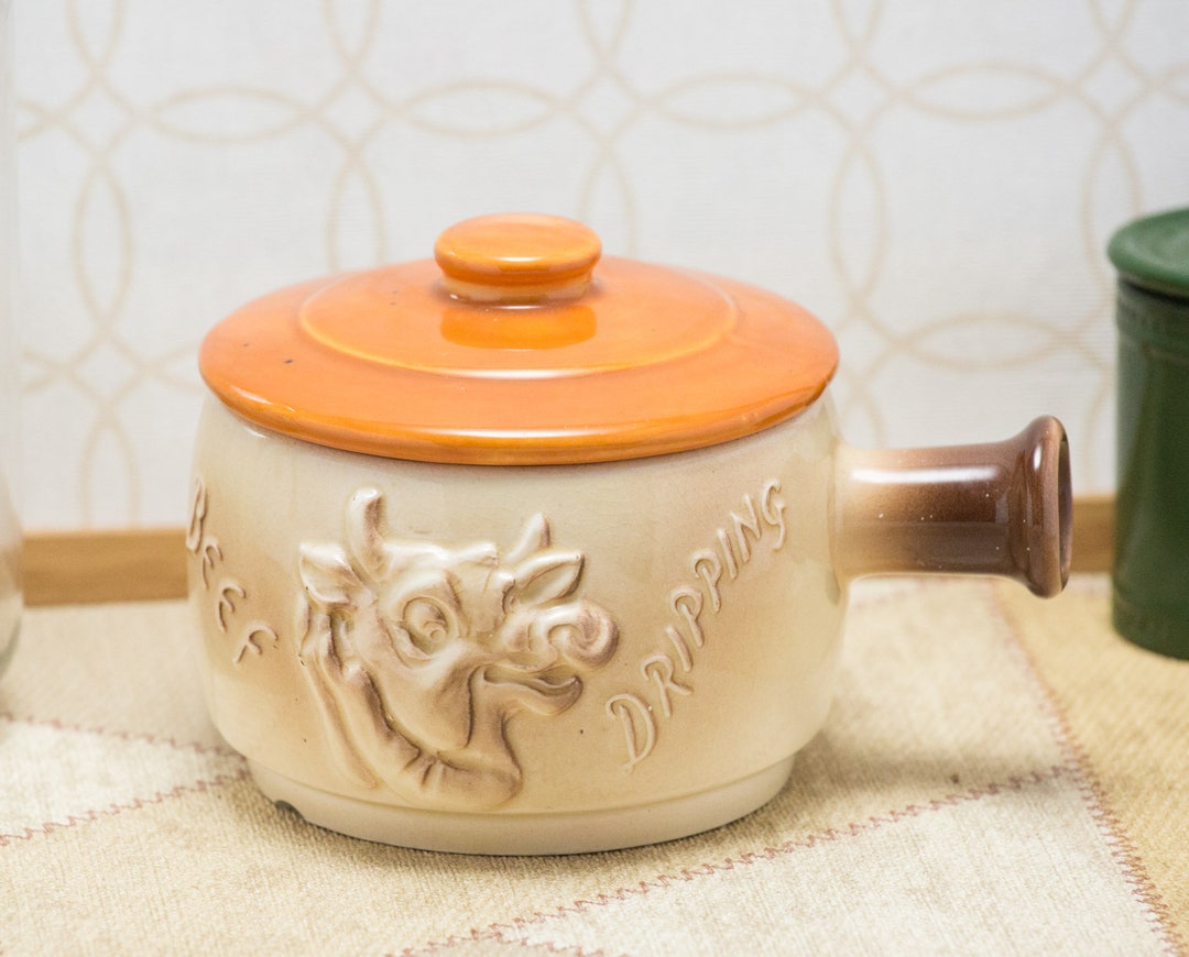 Rare Vintage Sylvac Beef Dripping Pot 4902, Super Kitsch Kitchenalia ...