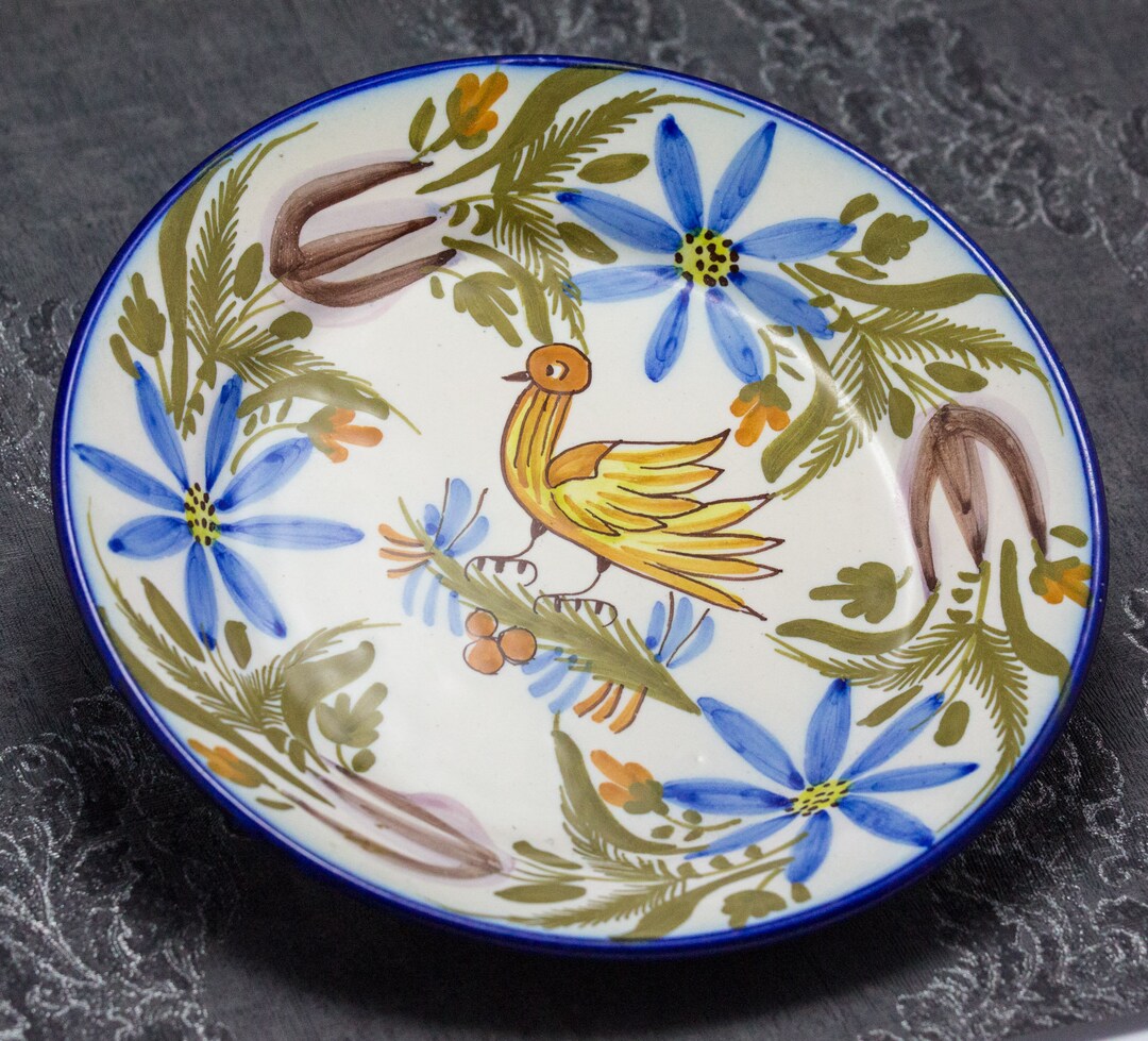 Art Ceramic Plate Hand Painted Manises Pottery Spain. - Etsy