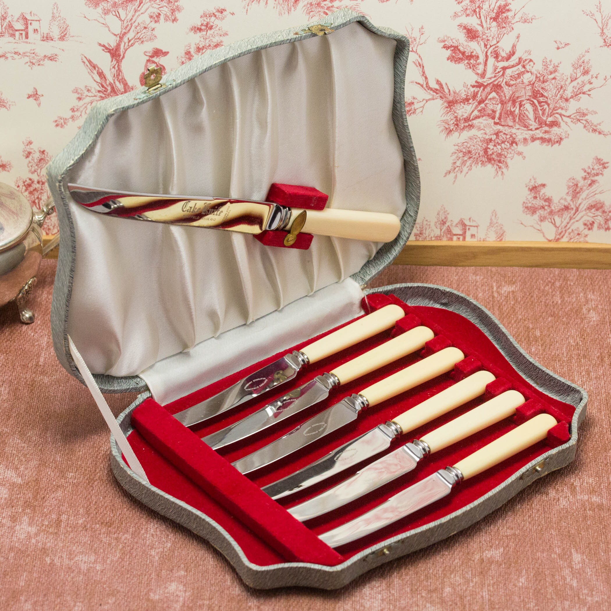 Vintage Cake or Afternoon Tea Utensil Set Asberry Stainless - Etsy