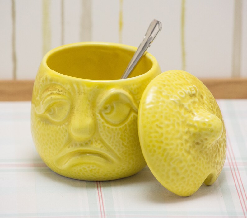 Very Rare Sylvac Lemon Face Pot Circa 1960's - Etsy