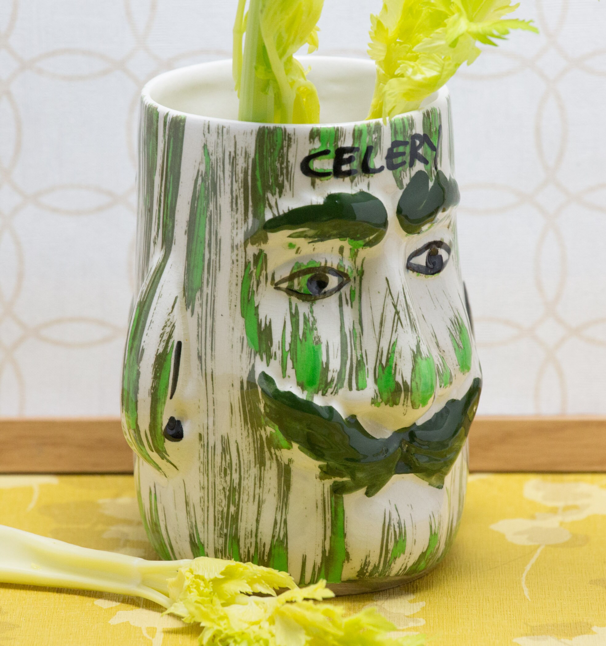 Vintage Celery Face Pot, Super Kitsch Kitchenalia Circa 1960's - Etsy