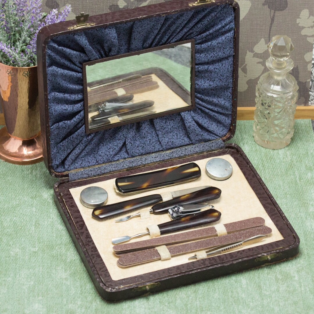 Vintage Manicure Set With Lovely Tortoiseshell Look Handles, Circa 1930 ...