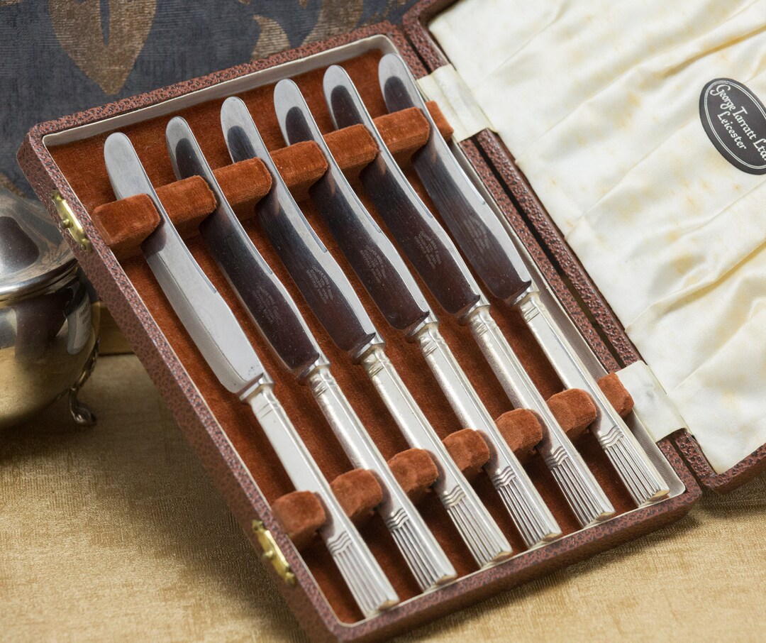 Vintage Cutlery, Afternoon Tea Utensils, Butter Spreaders in Original ...