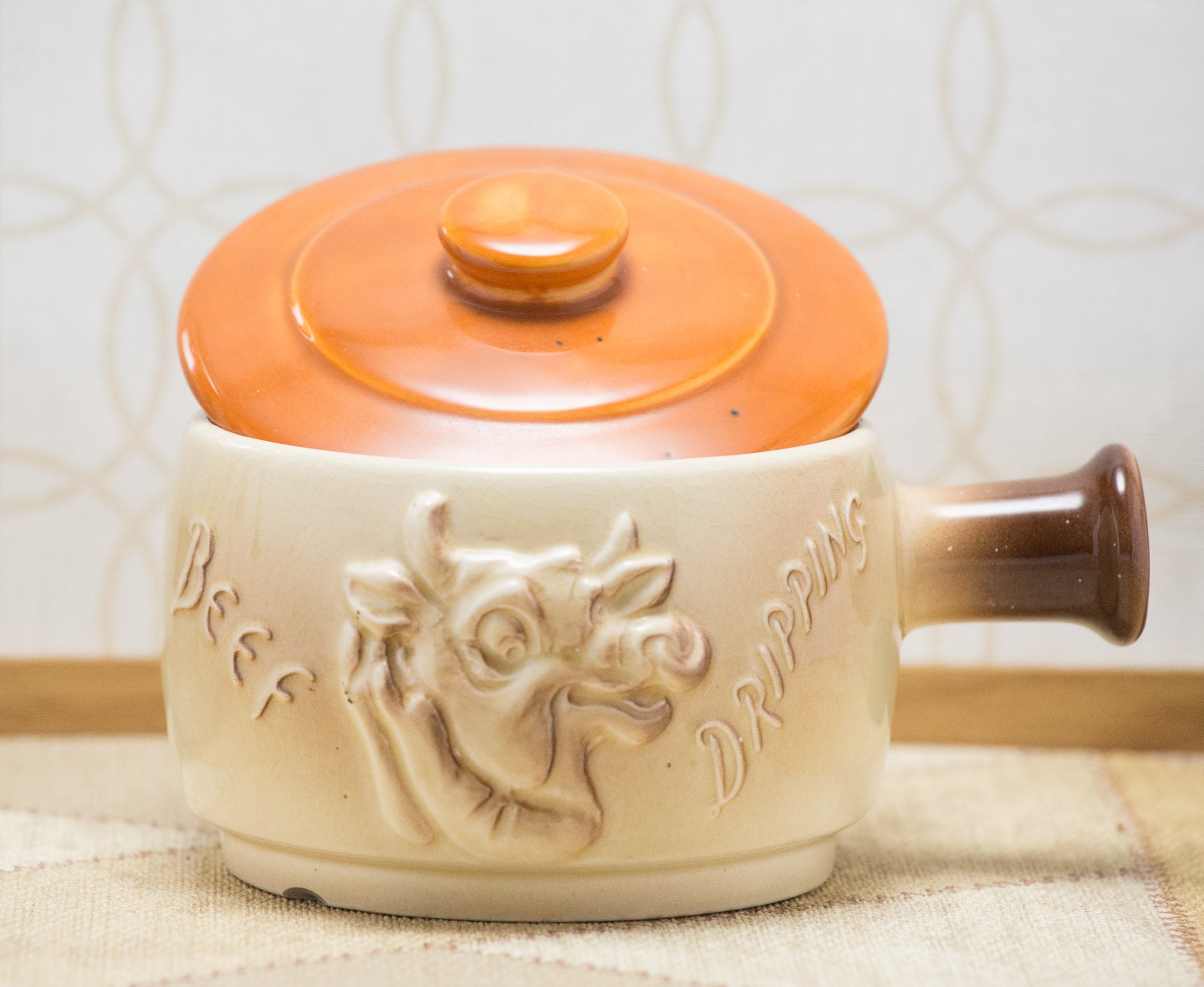 Rare Vintage Sylvac Beef Dripping Pot 4902 Super Kitsch - Etsy