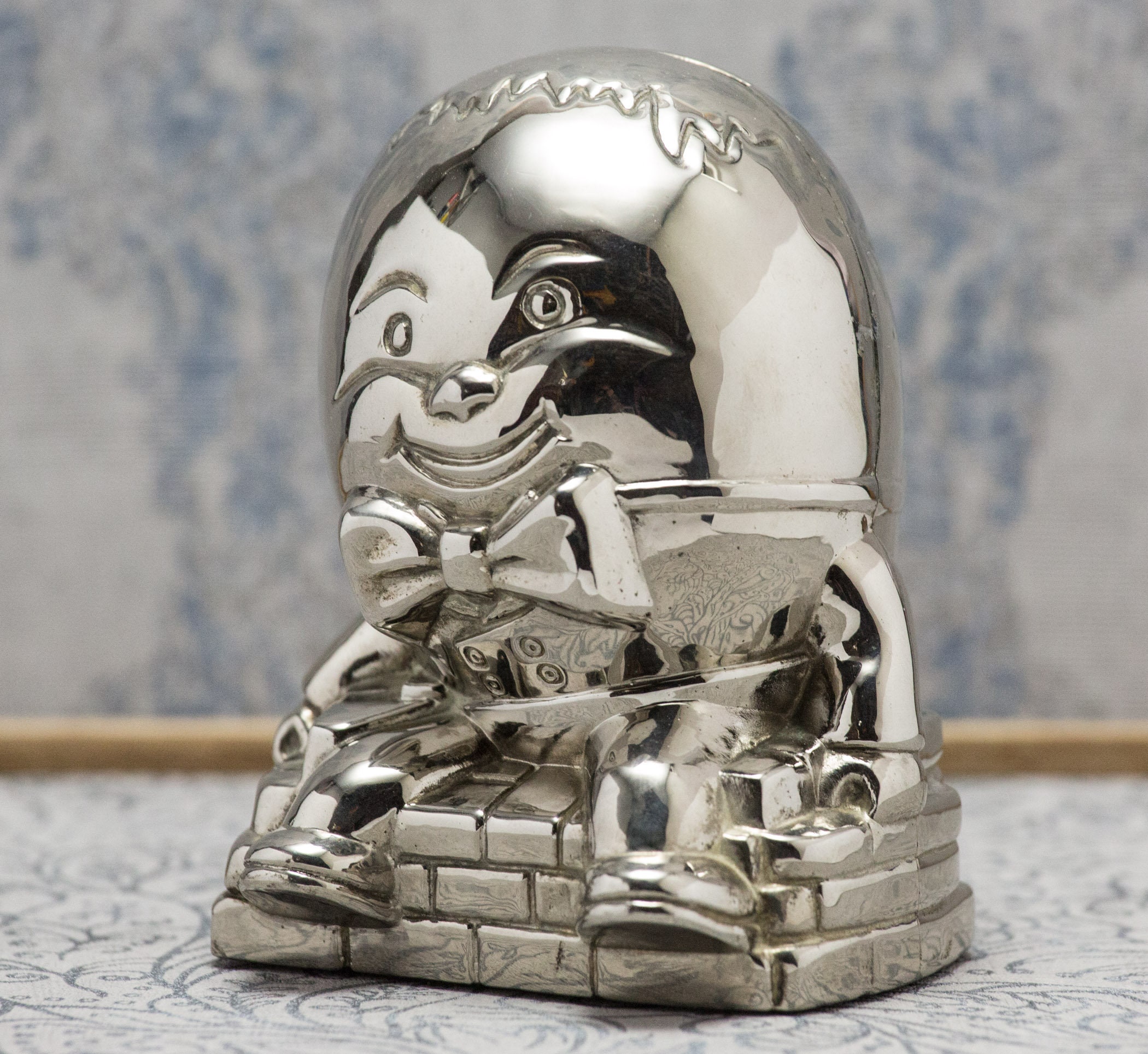 Silver Plate Money Box Humpty Dumpty Circa 1980's - Etsy UK