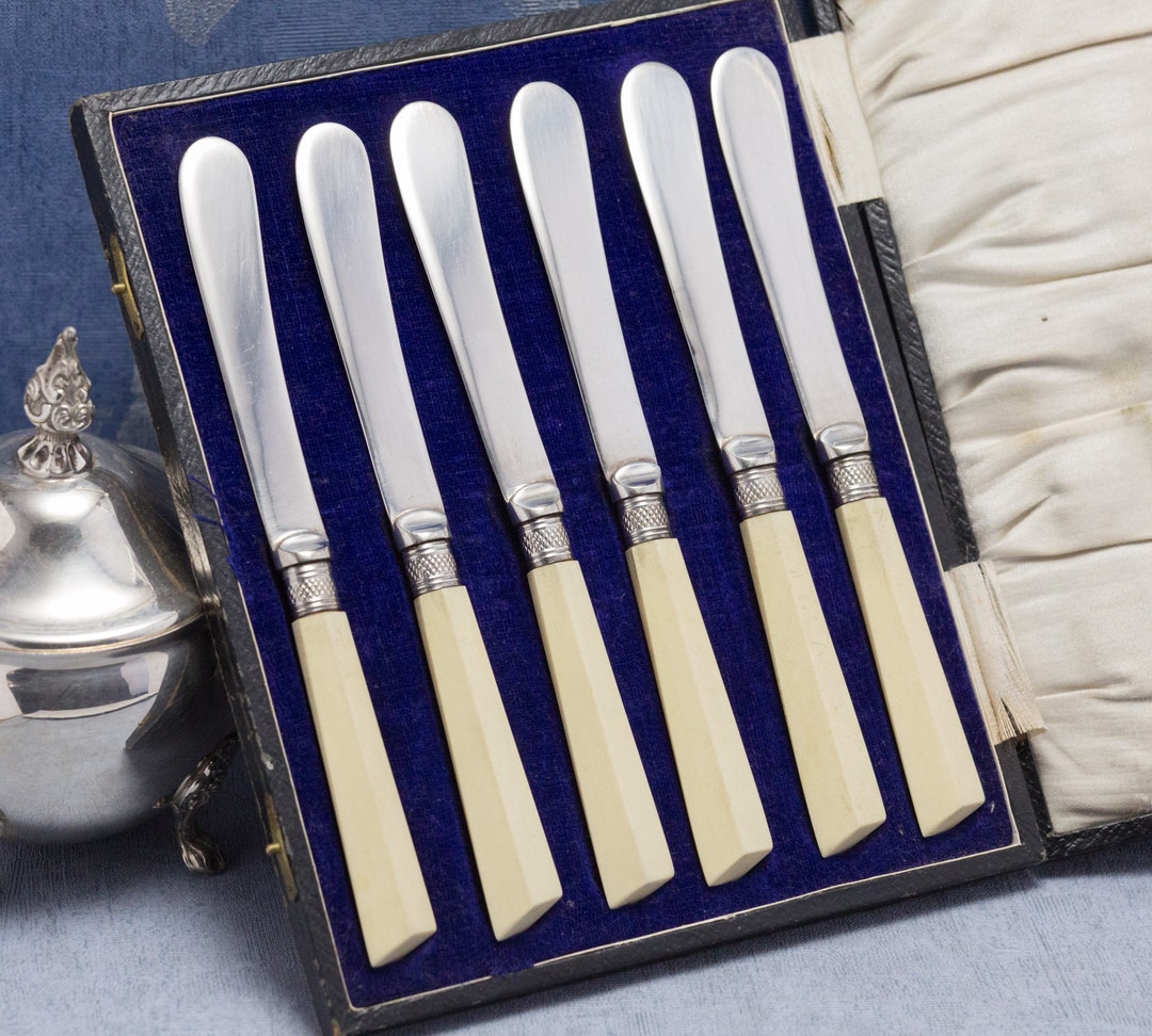 Vintage Cutlery, Art Deco Afternoon Tea Utensils in Original Box, Circa ...