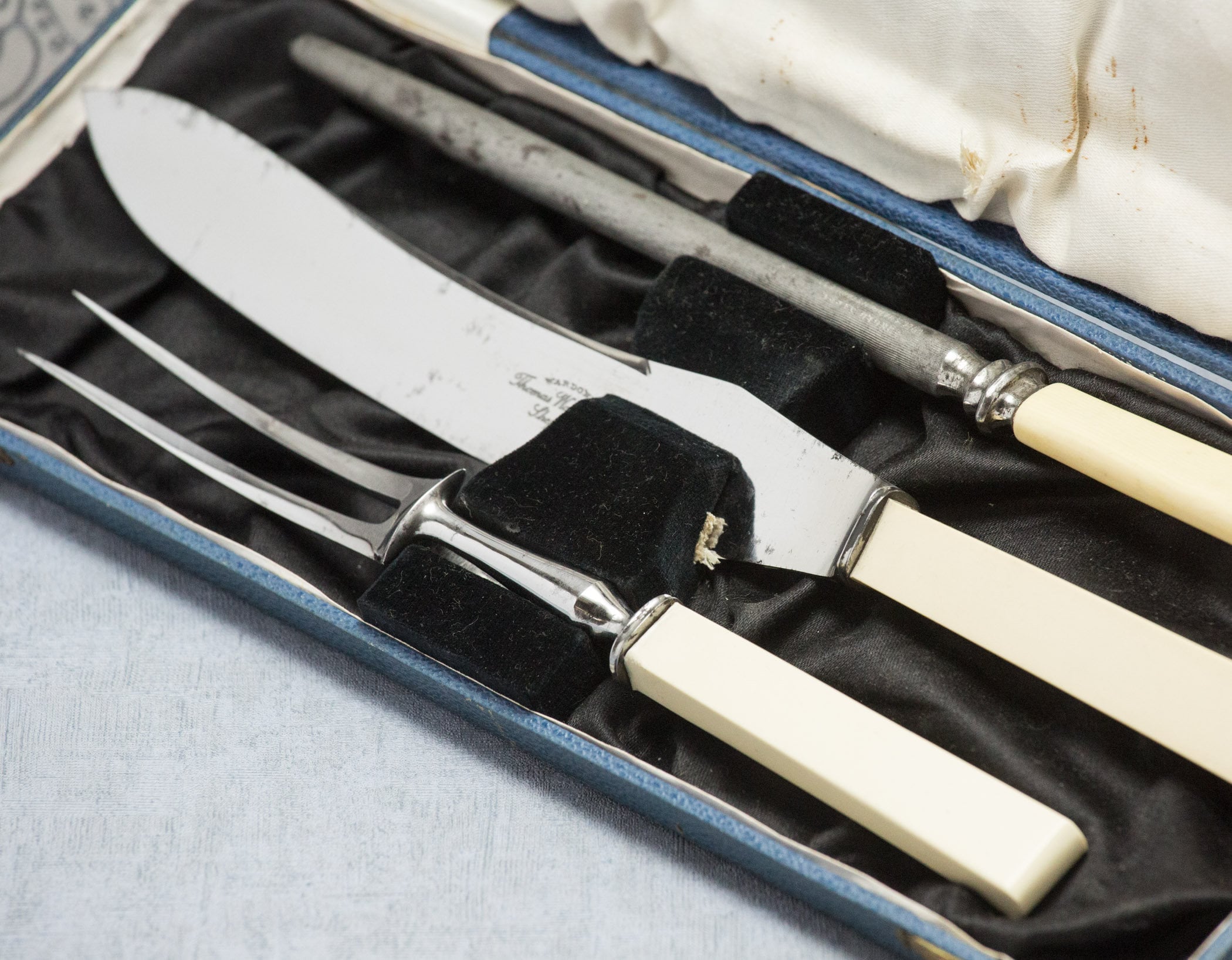 Vintage Cutlery Carving Set Thomas Ward & Sons - Etsy