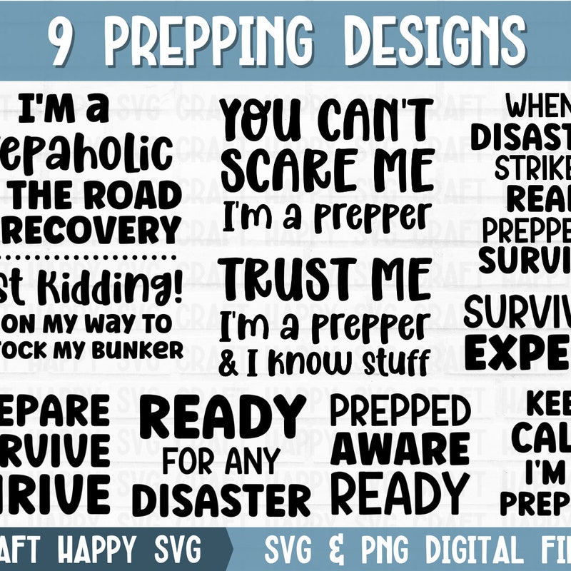 Prepper Svg - Etsy