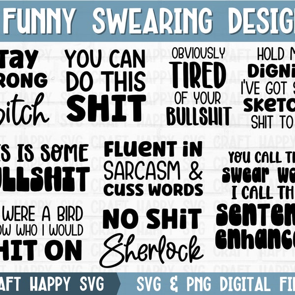 Funny Swear Word Svg - Etsy