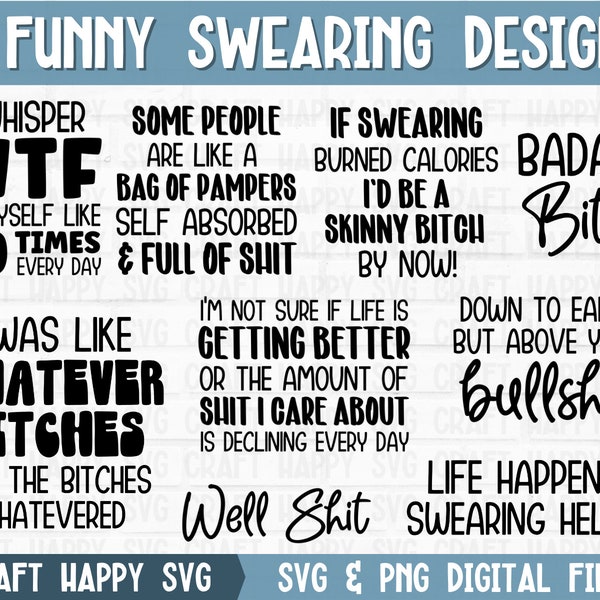 Swear Words Svg - Etsy