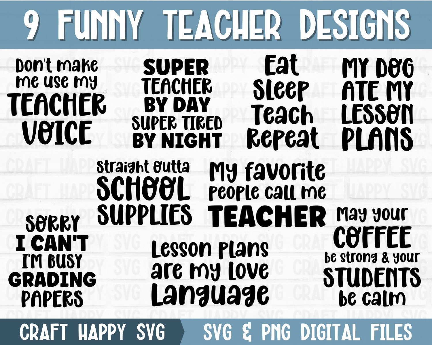 Funny Teaching SVG PNG Bundle | Teaching Humor Quote Svg | Funny ...