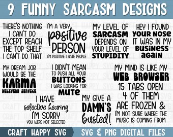 Swearing SVG PNG Bundle | Funny Sarcasm Swear Words Quote Svg ...