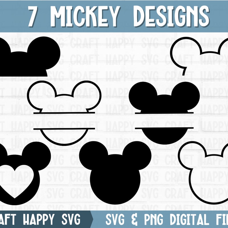 Mickey Ears Svg - Etsy