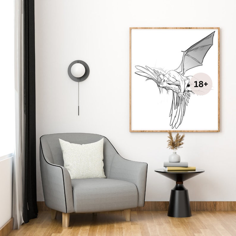 Minimal Erotic Line Art Print Oral Sex Minimal Erotic Sketch Etsy