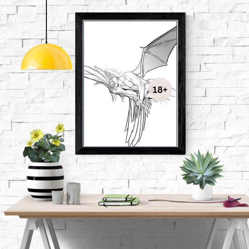 Minimal Erotic Line Art Print Oral Sex Minimal Erotic Sketch Etsy 