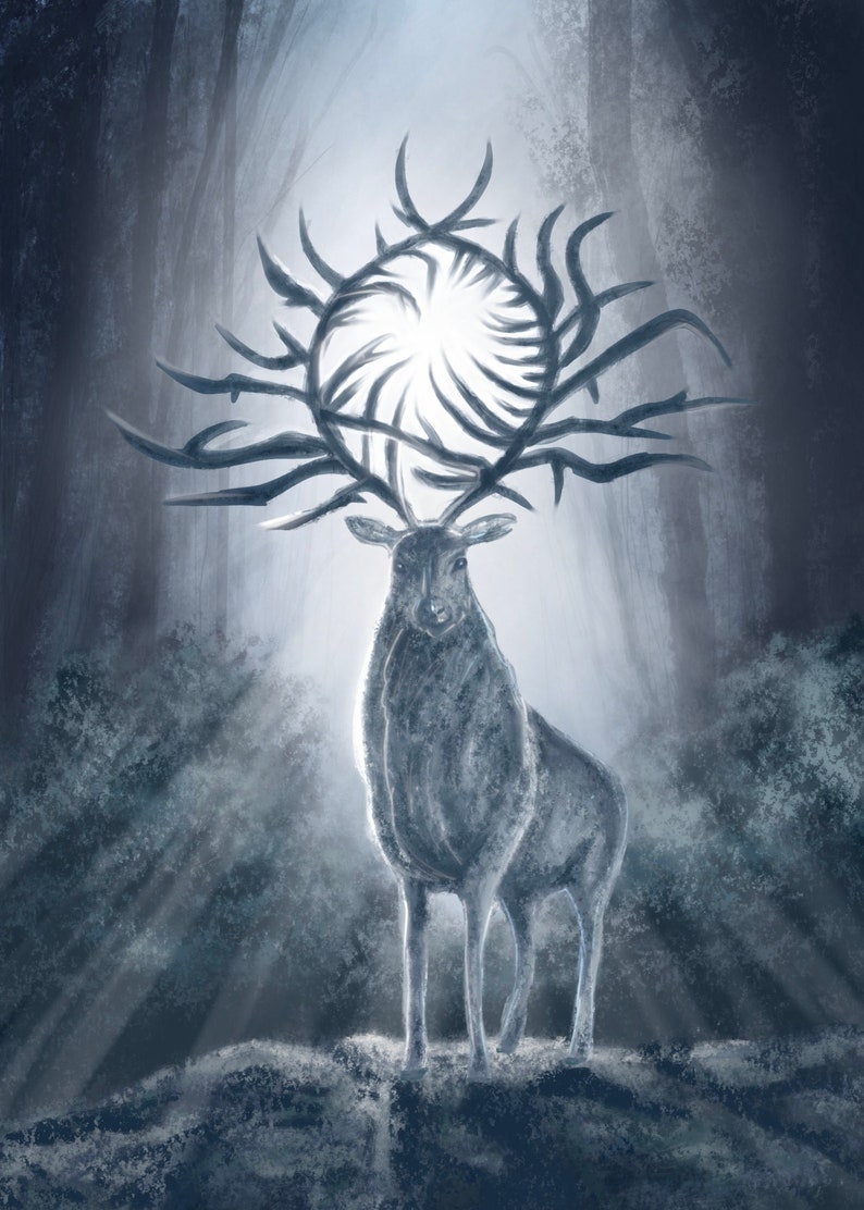 Morozova's Stag art Print // From Shadow and Bone // Fan | Etsy