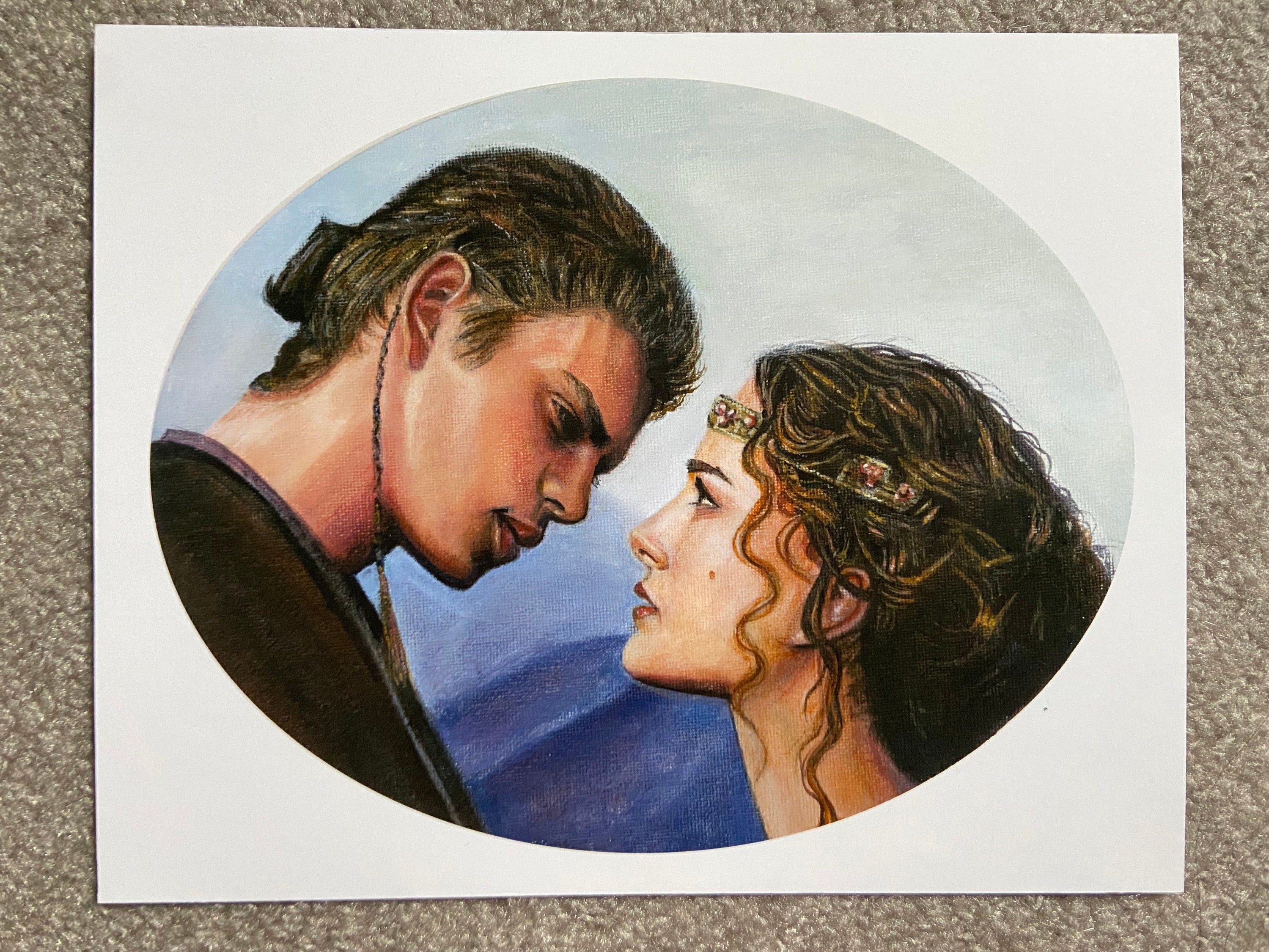 Anakin and Padme Art Prints!! // 8 X 10" // Fanart // Star Wars ...