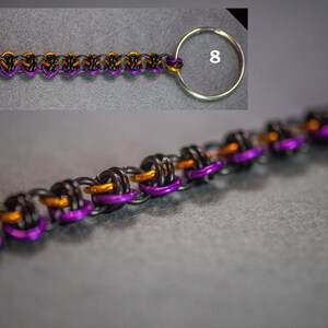 Handmade Chainmail Keychains, Custom Colors Available!!! Purple, Gold ...