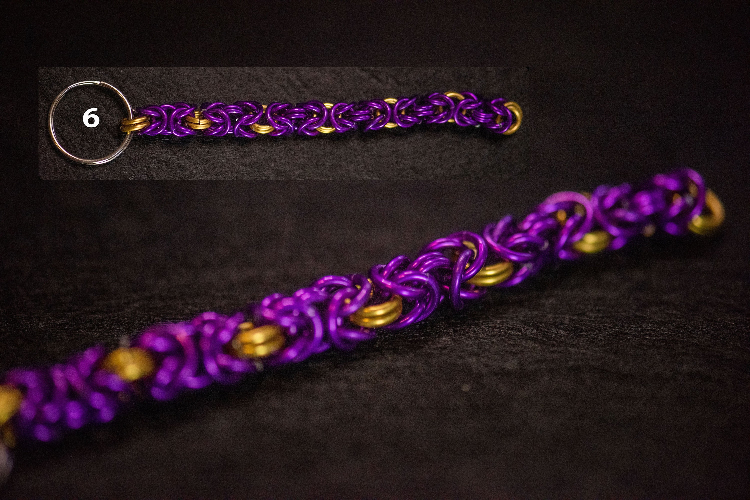 Handmade Chainmail Keychains, Custom Colors Available!!! Purple, Gold ...