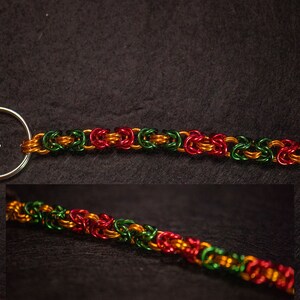 Handmade Chainmail Keychains, Custom Colors Available!!! Purple, Gold ...