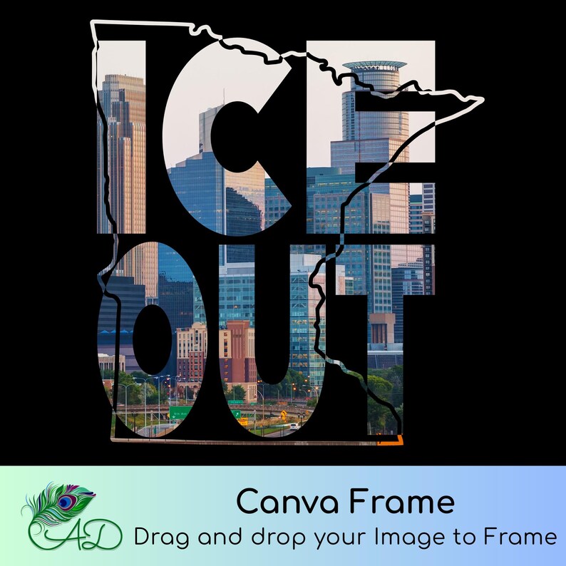 ICE OUT MN Canva Frame Template | Anti Ice Activism | Anti Racism ...