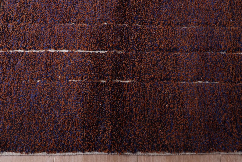 Handmade Brown Wool Berber Rug – Custom Tribal Moroccan Carpet - Etsy