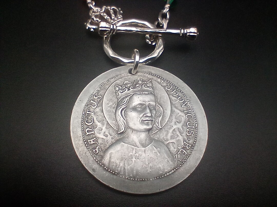 St Louis Ix Necklace, Collier De Saint Louis Ix, Antique Medal, Ancient ...