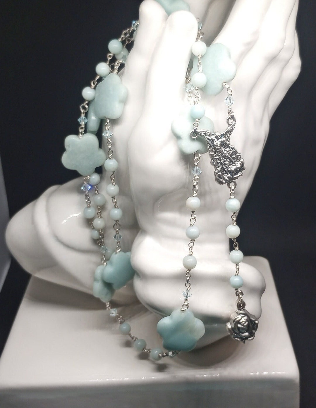 Angelic Crown, Saint Michael's Chaplet, Amazonite Stone - Etsy