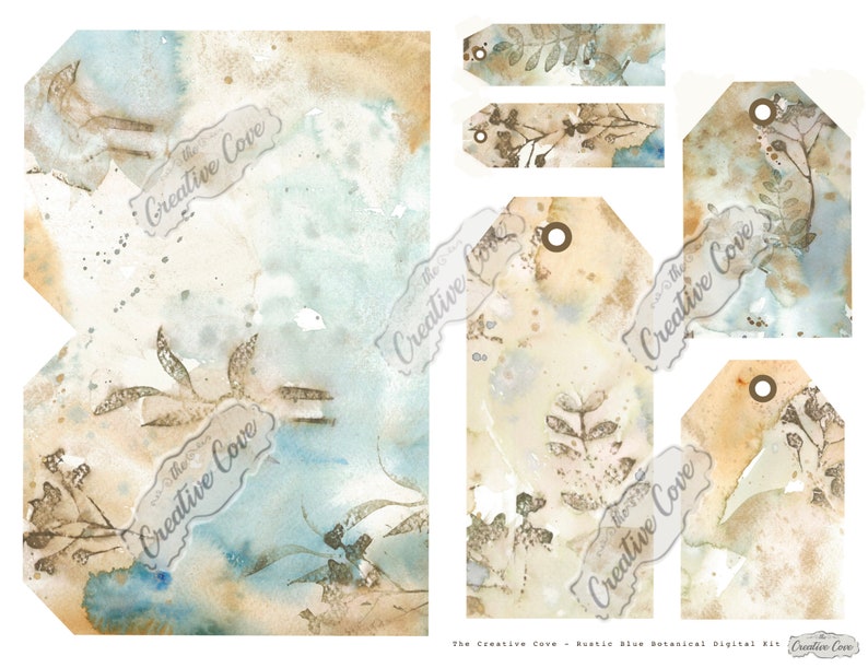 Rustic Blue Botanical Kit #2 - Etsy