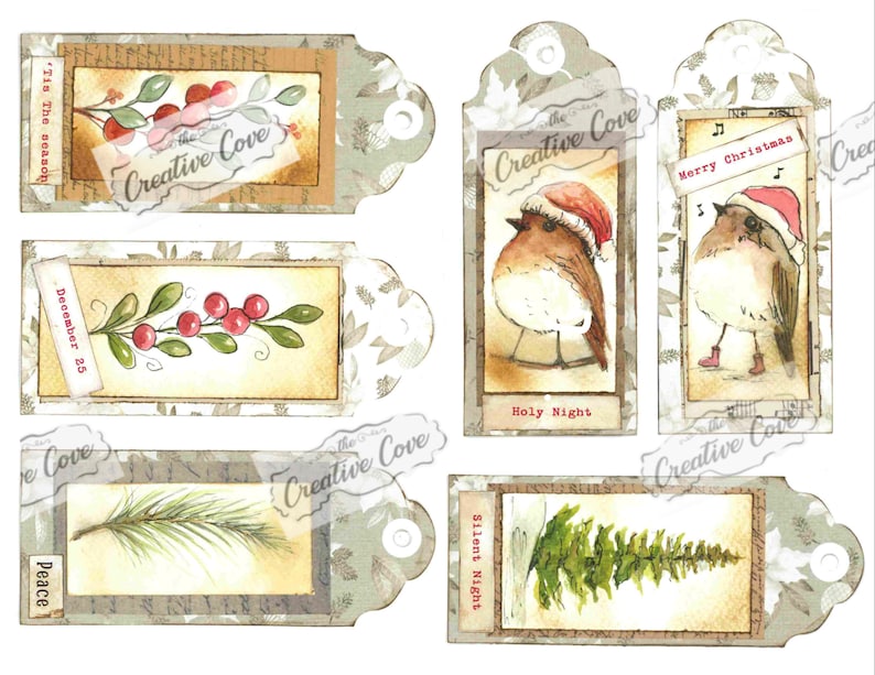 Christmas Tags - Etsy