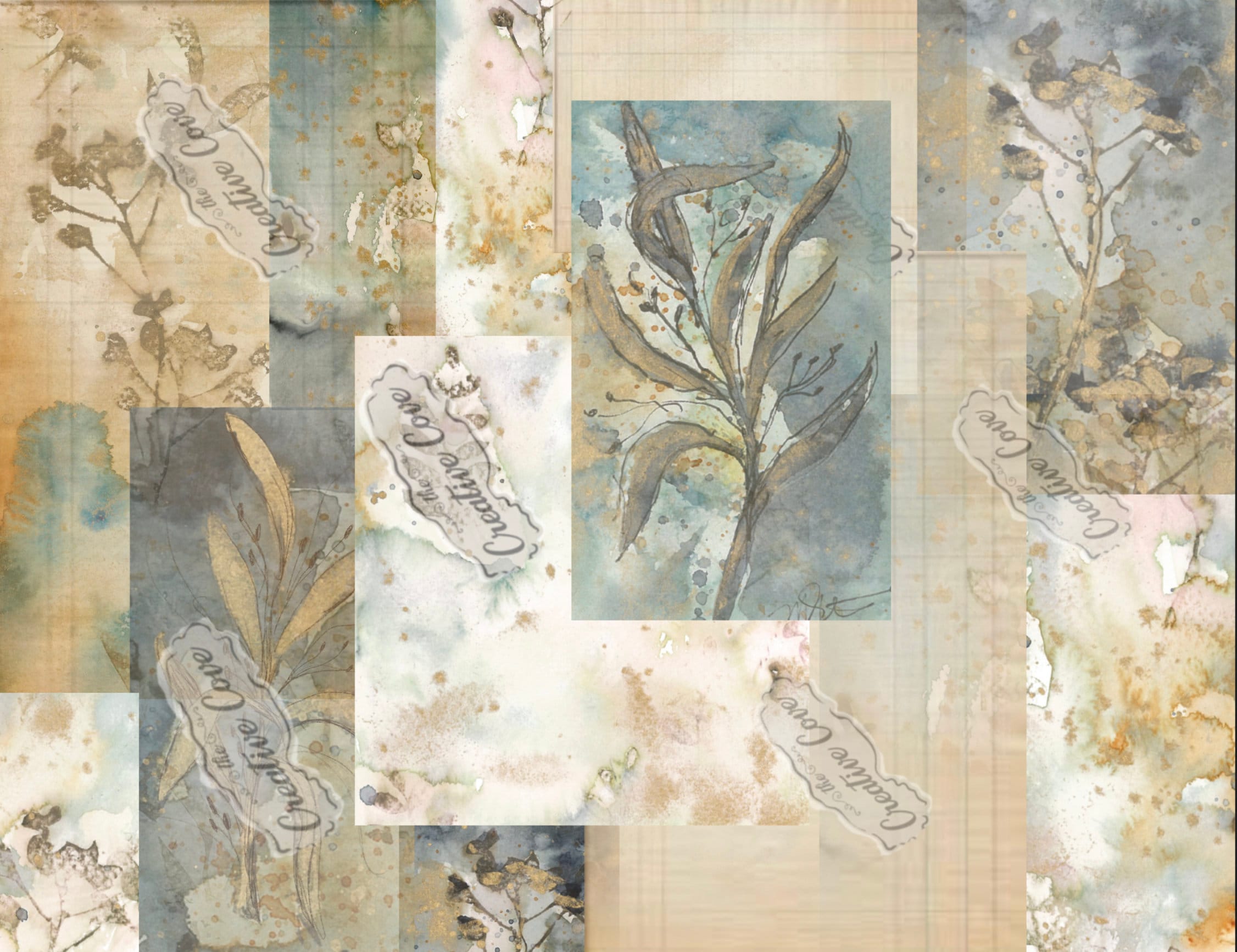 Rustic Blue Botanical Kit #2 - Etsy