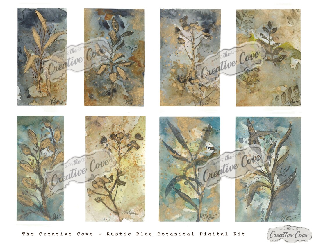 Rustic Blue Botanical Kit #2 - Etsy
