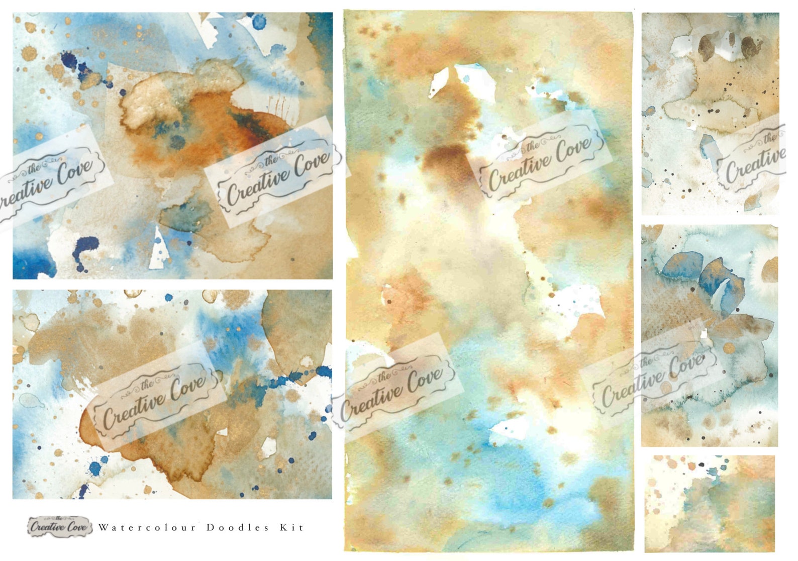 Watercolour Doodle Kit - Etsy