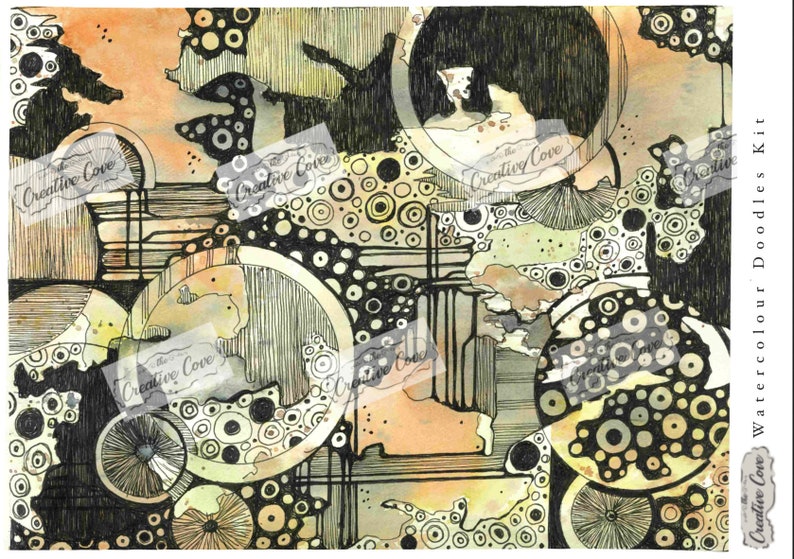 Watercolour Doodle Kit - Etsy